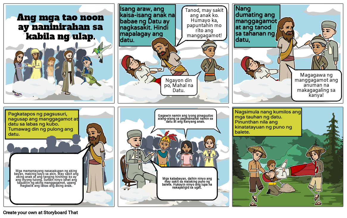 Alamat Ng Bohol Storyboard By Cb81395a
