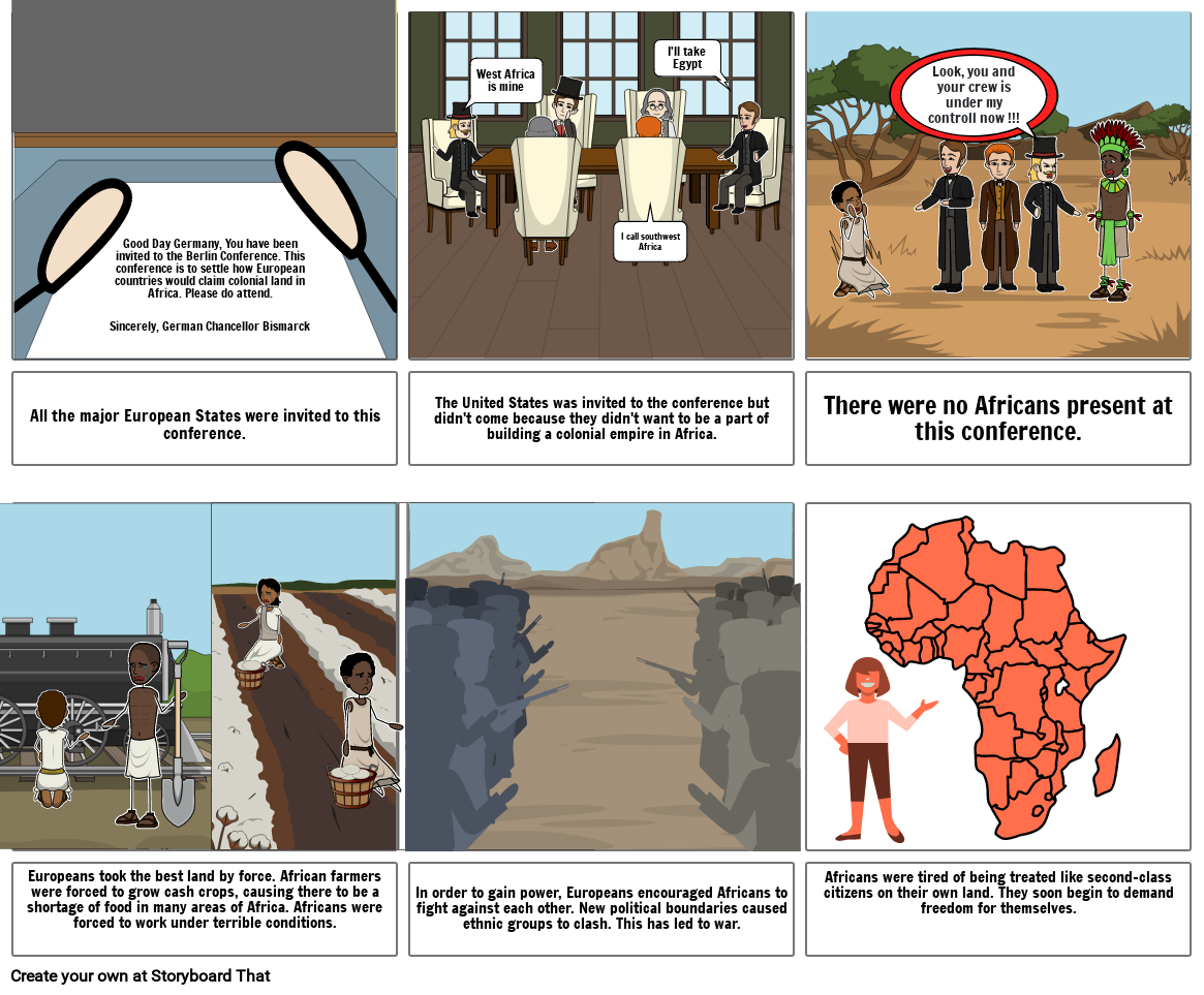 European Partitioning in Africa Storyboard por cb816515