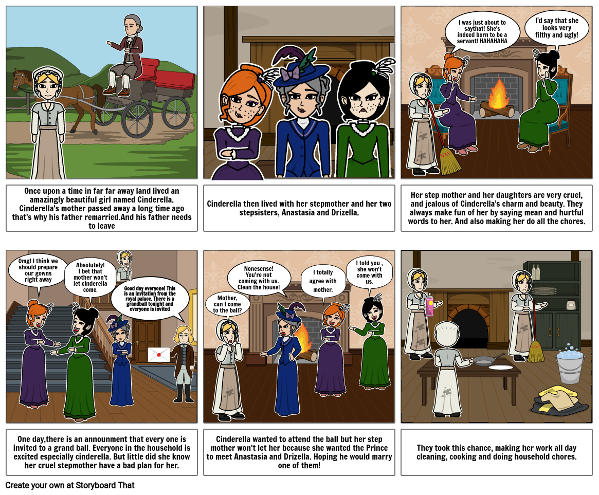 Cinderella 1 Storyboard by cb97_stay
