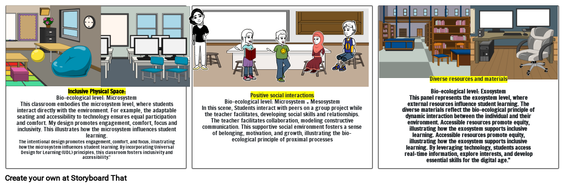 Supportive Learning Environment Storyboard by cbe39fcc