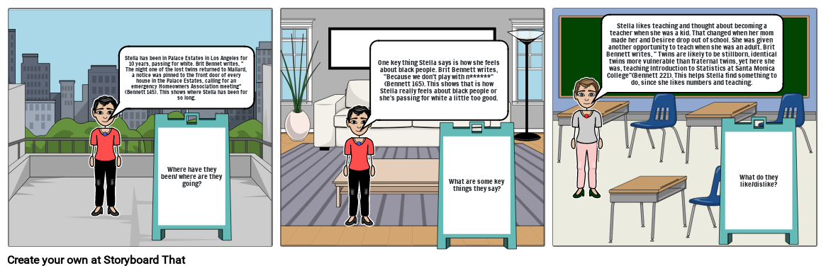 The Vanishing Half part 2 Storyboard por cc3f74d1