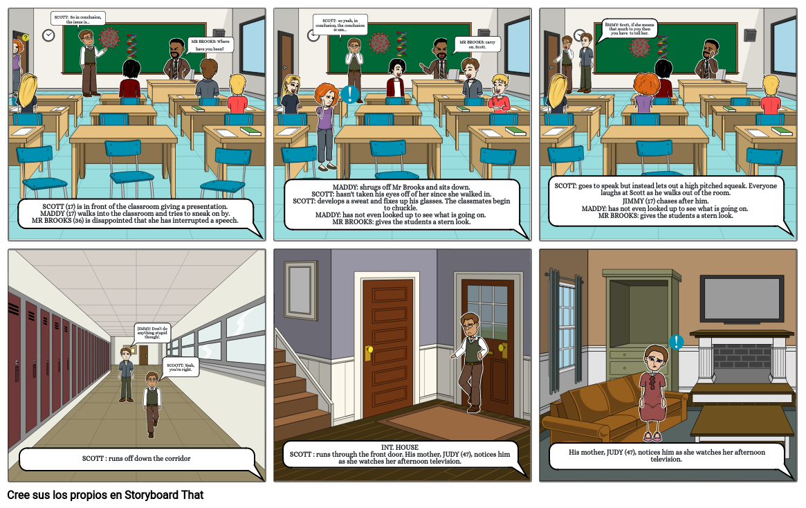 my first crush Storyboard by cc6b7573