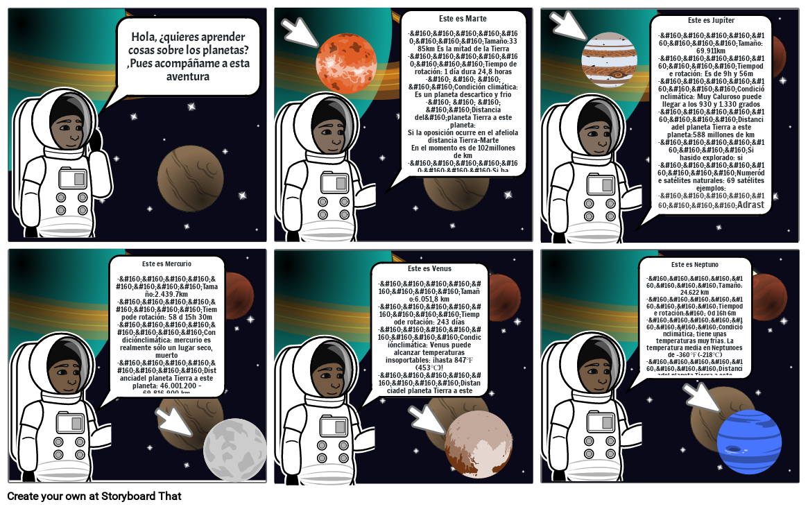 Planetas Storyboard by cc810cac