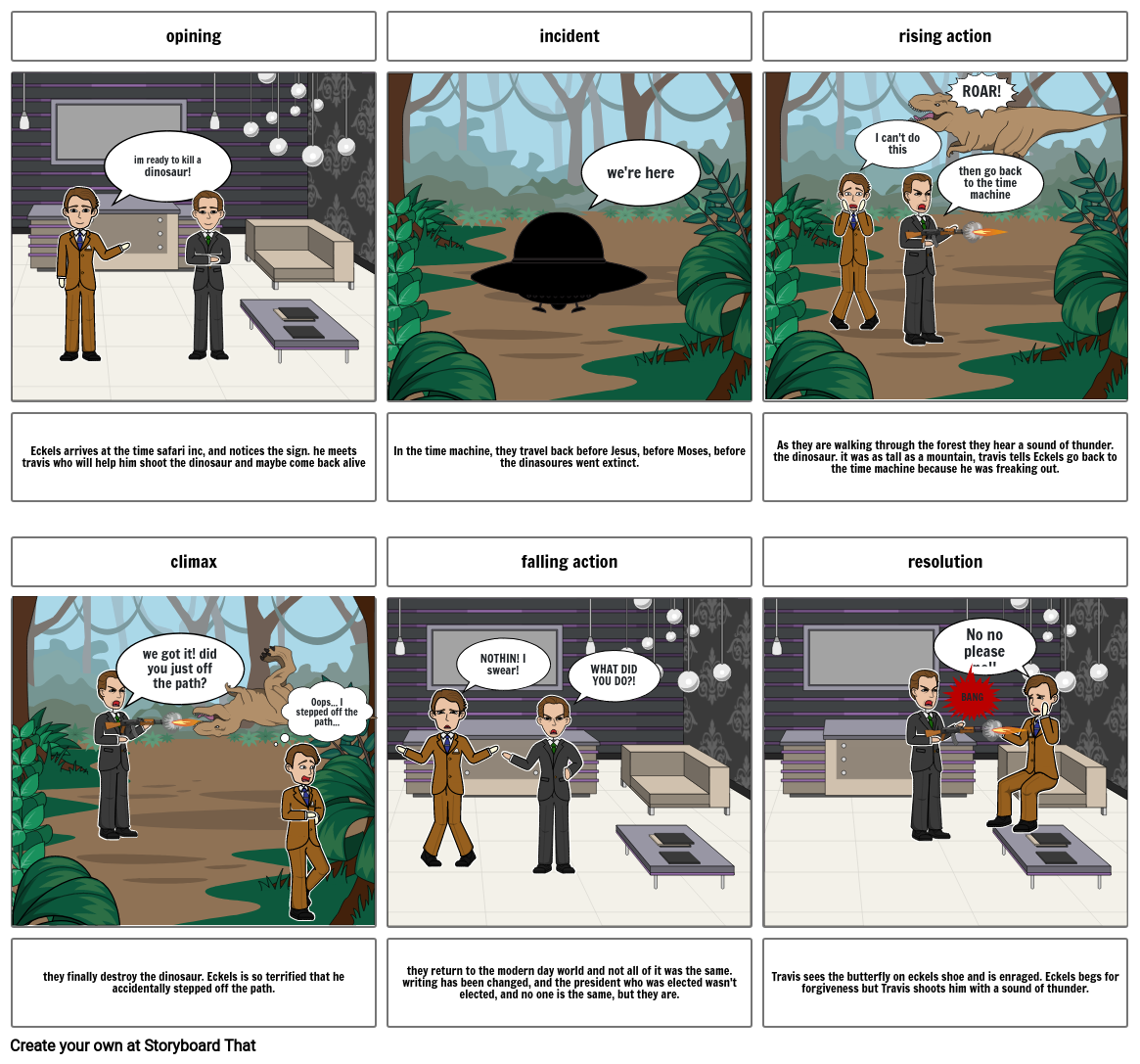 Sound Of Thunder Storyboard By Cca4d222
