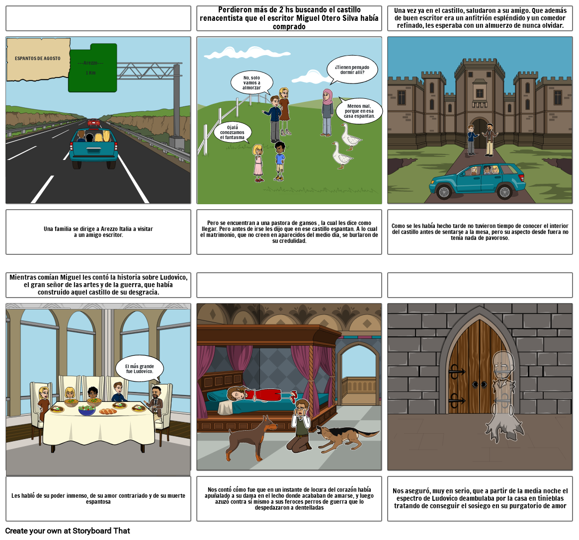 Espantos de agosto Storyboard by cca95994