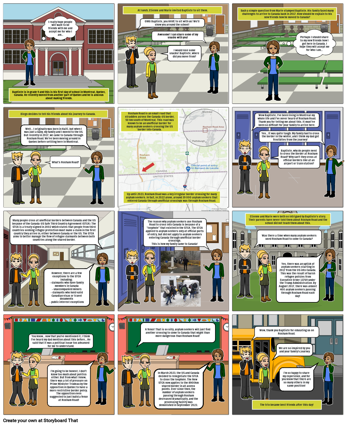 Refugee project Storyboard por ccd36812