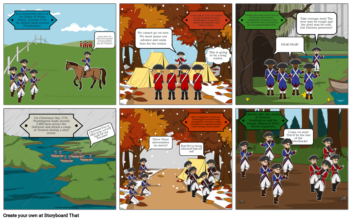 Crossing the Deleware Storyboard par ccdc475f