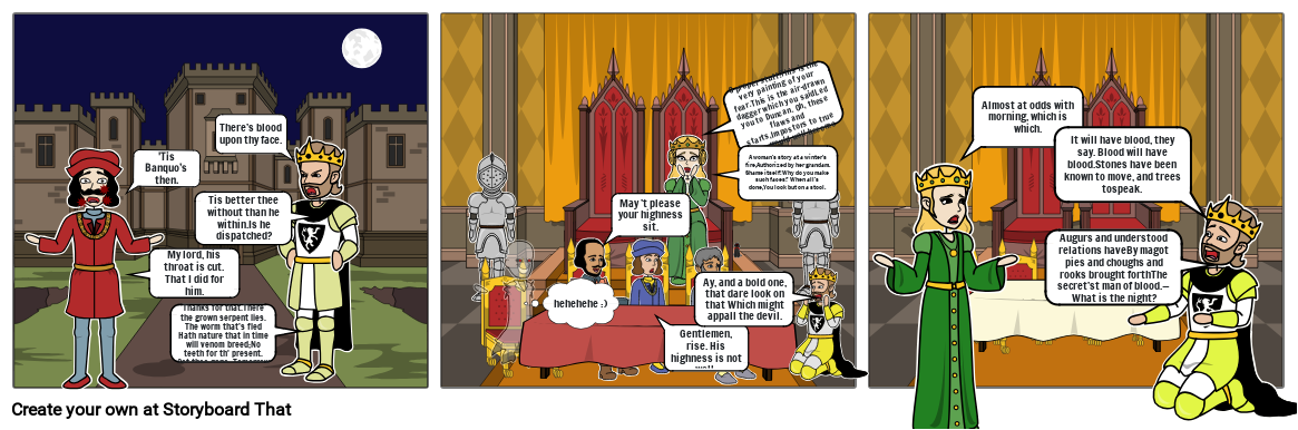 Banquet scene Storyboard por cd62df1f