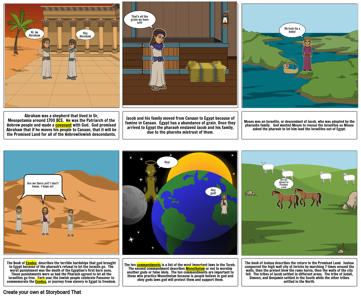 Exodos storybook Storyboard por ce3930ca