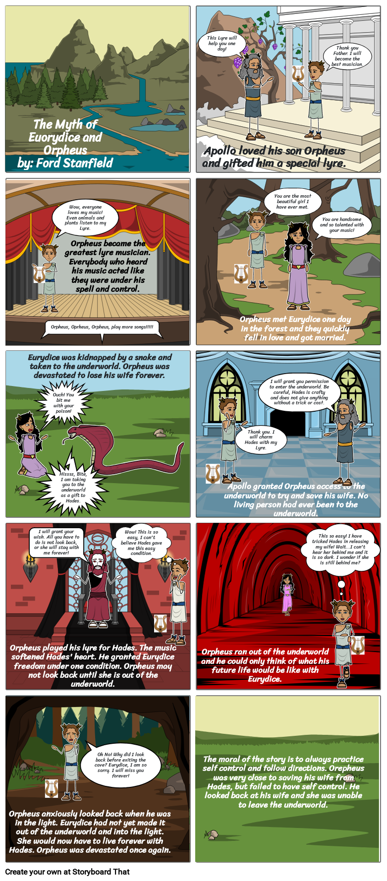 Orpheus & Eurydice Storyboard par ce95876f48