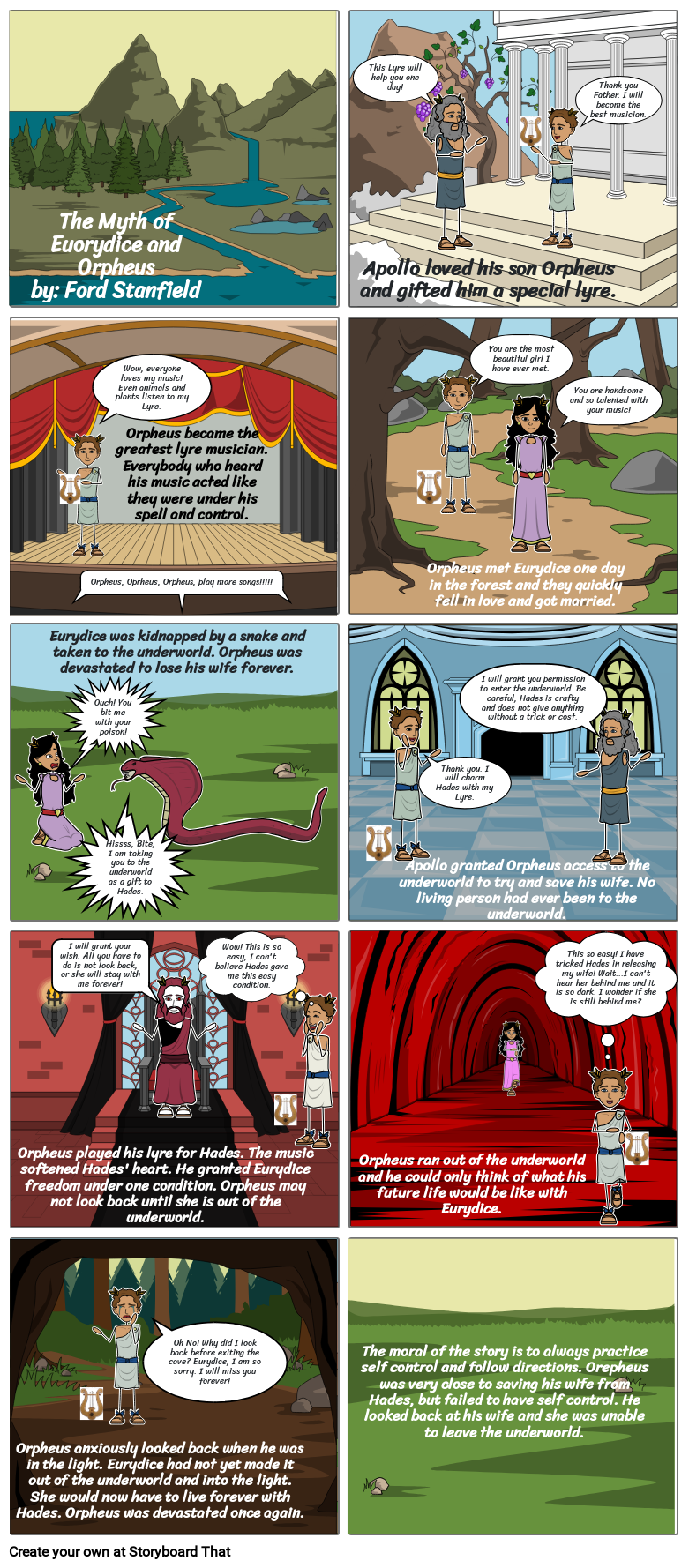 Orpheus & Eurydice Storyboard par ce95876f48