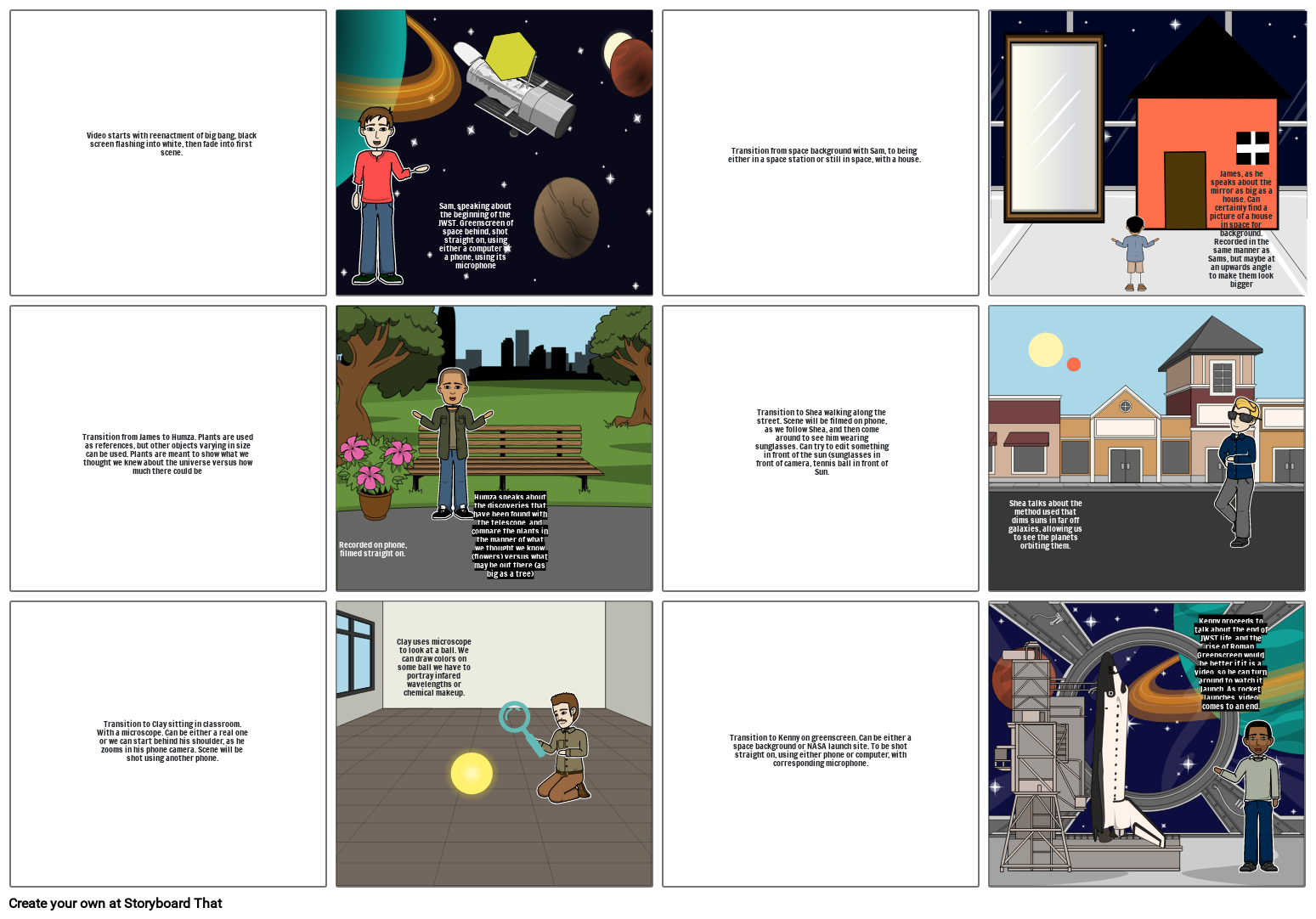 Space Storyboard por cf1461ab