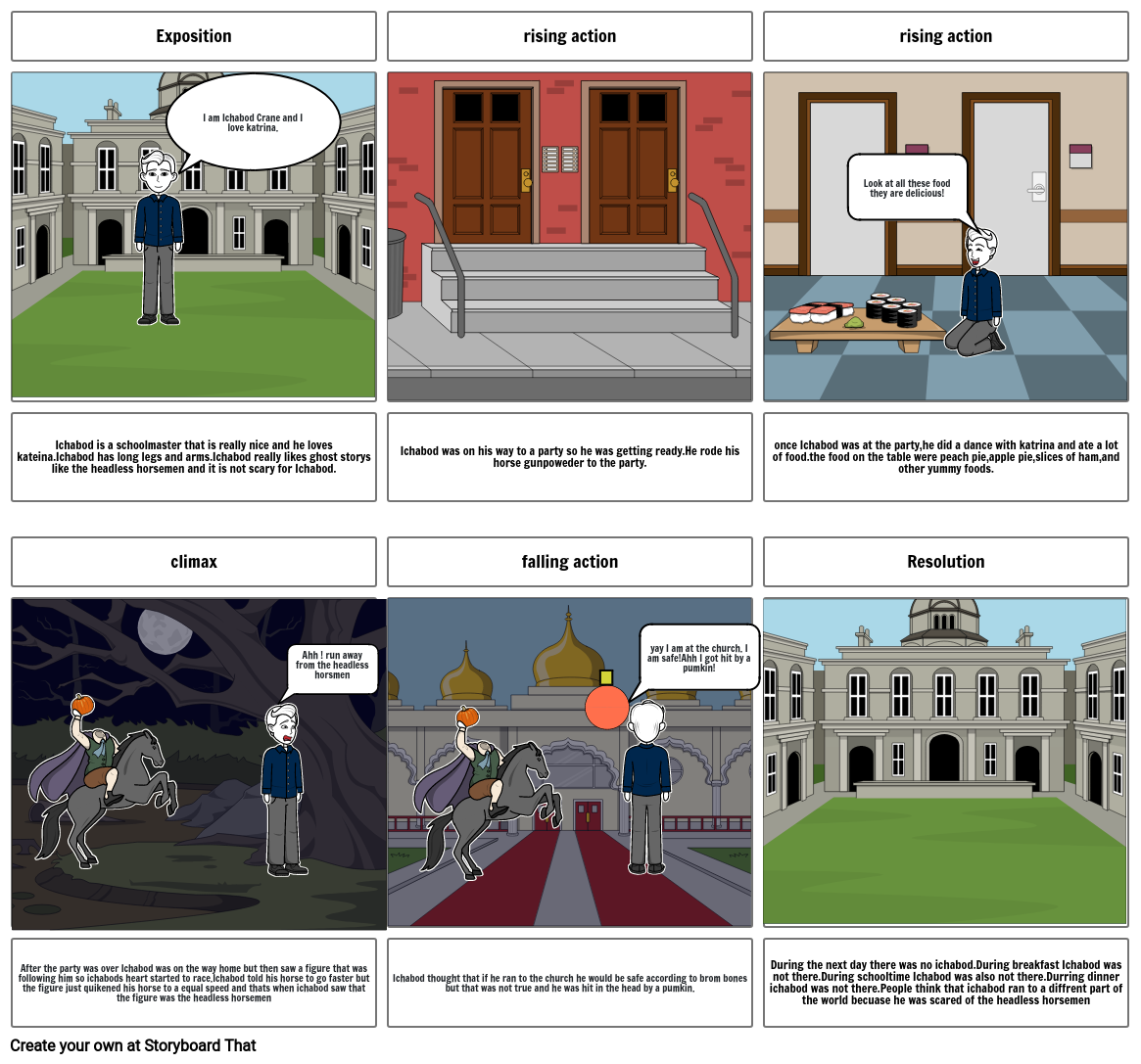 Legends of Sleepy Hollow storyboard Storyboard