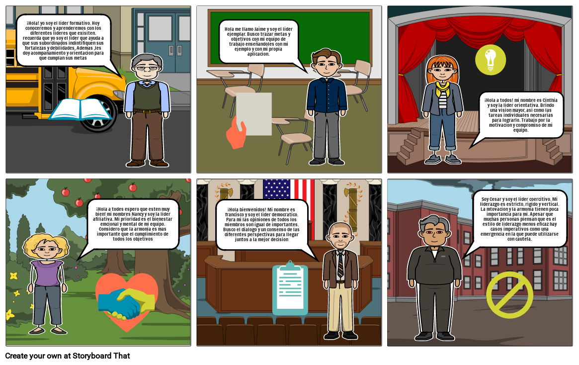 Liderazgo que obtiene resultados Storyboard par cfdfd32e