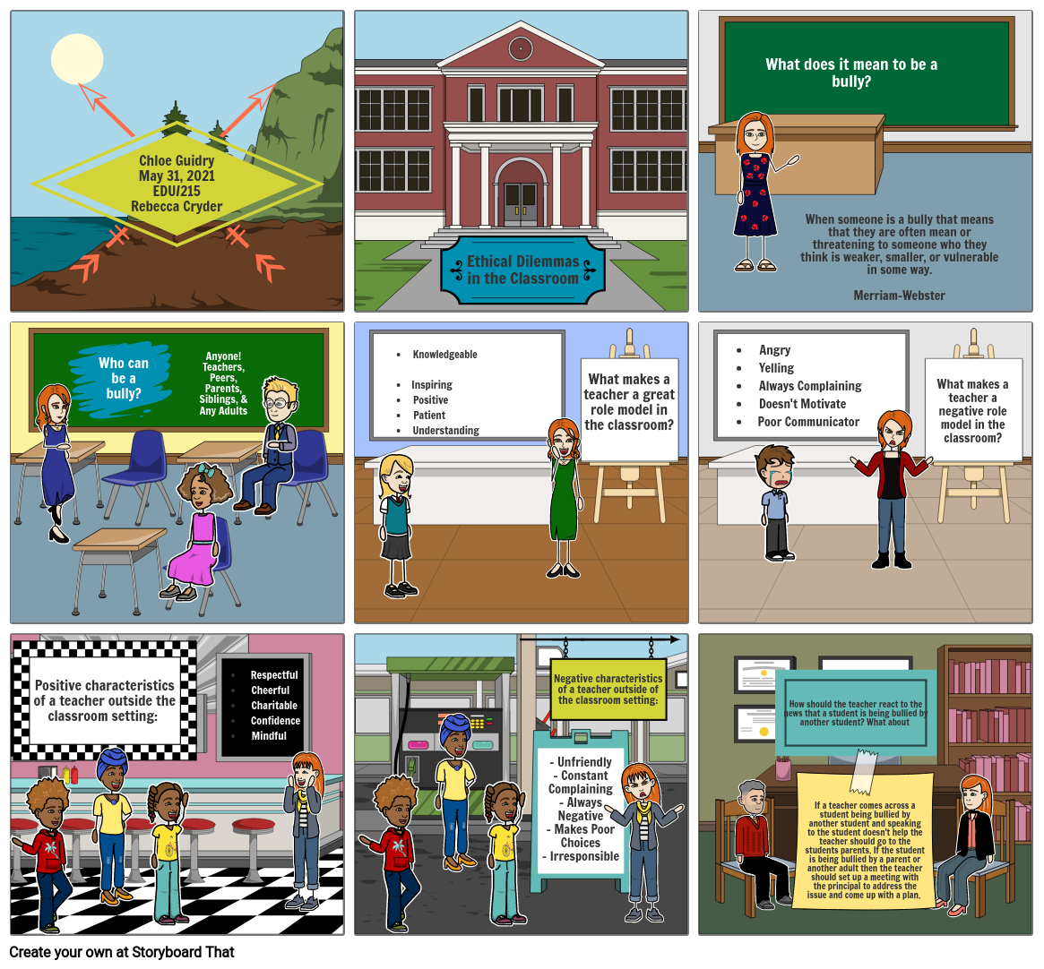 Ethics In The Classroom Storyboard Por Chloeguidry11