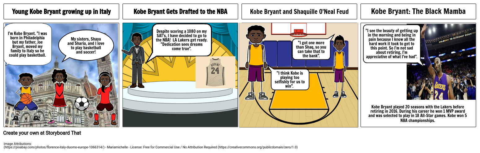 Kobe Bryant Storyboard by cjleehicks