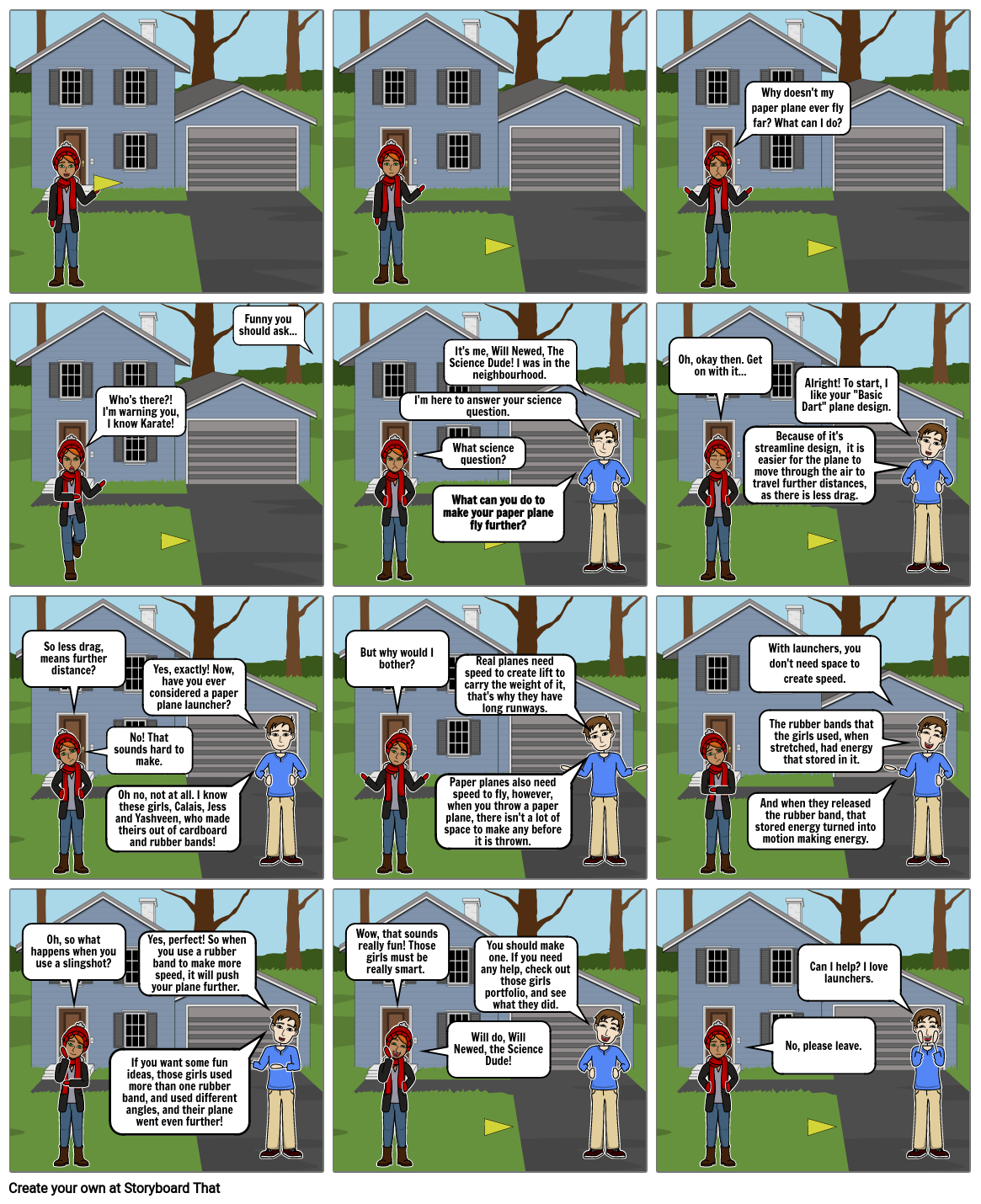 Paper Plane Launcher Storyboard por cmccarthy10348