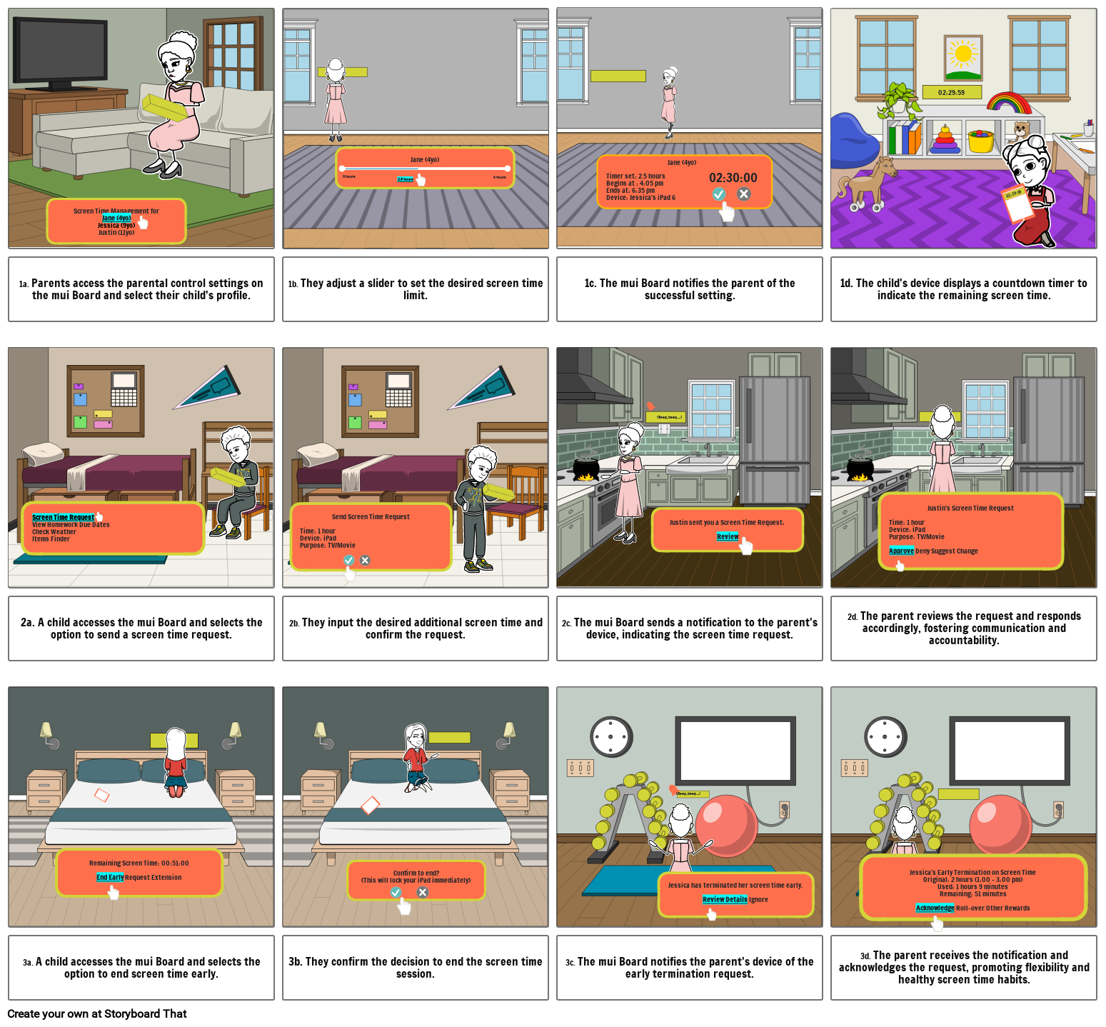Setting Screen Time Limits Storyboard por cozhan