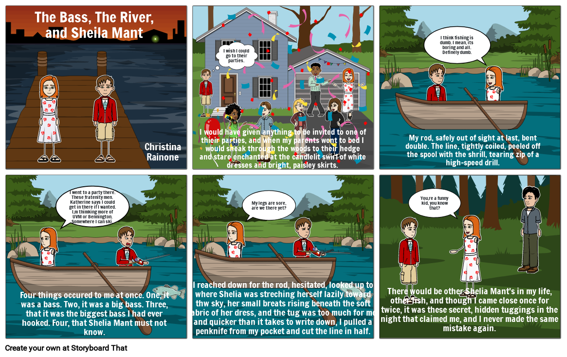 The Bass, The River, and Sheila Mant Storyboard