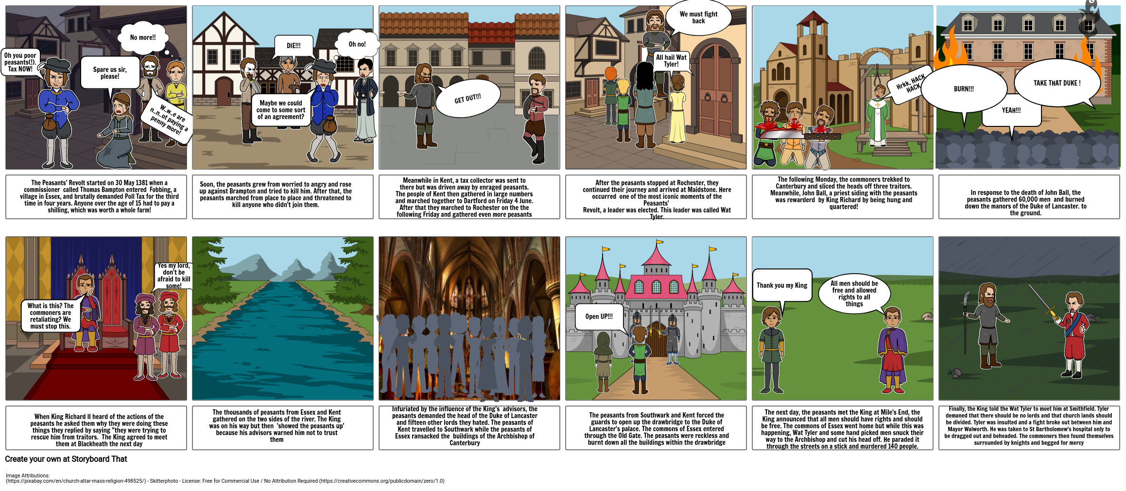 Peasant's revolt Storyboard por creator202