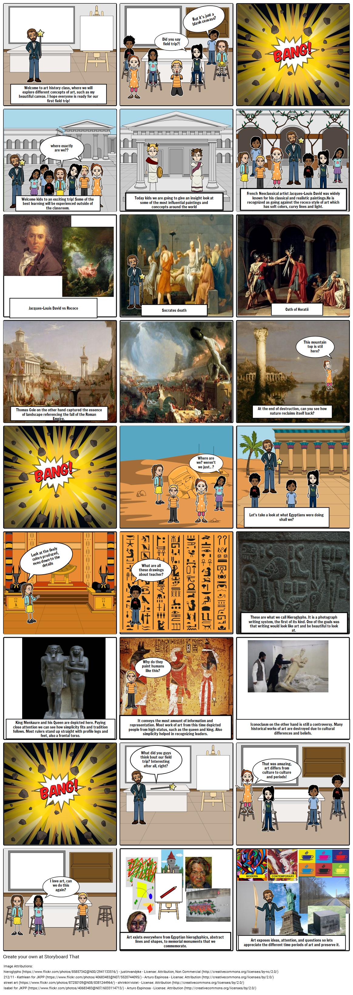 Art History Storyboard por criselmab