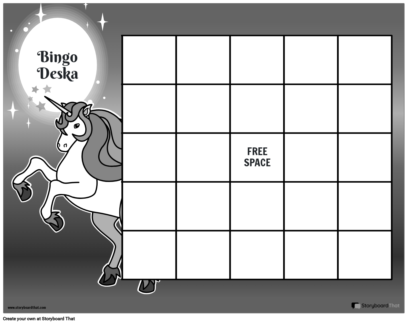 Bingo Board 3 BW Storyboard par cs-examples
