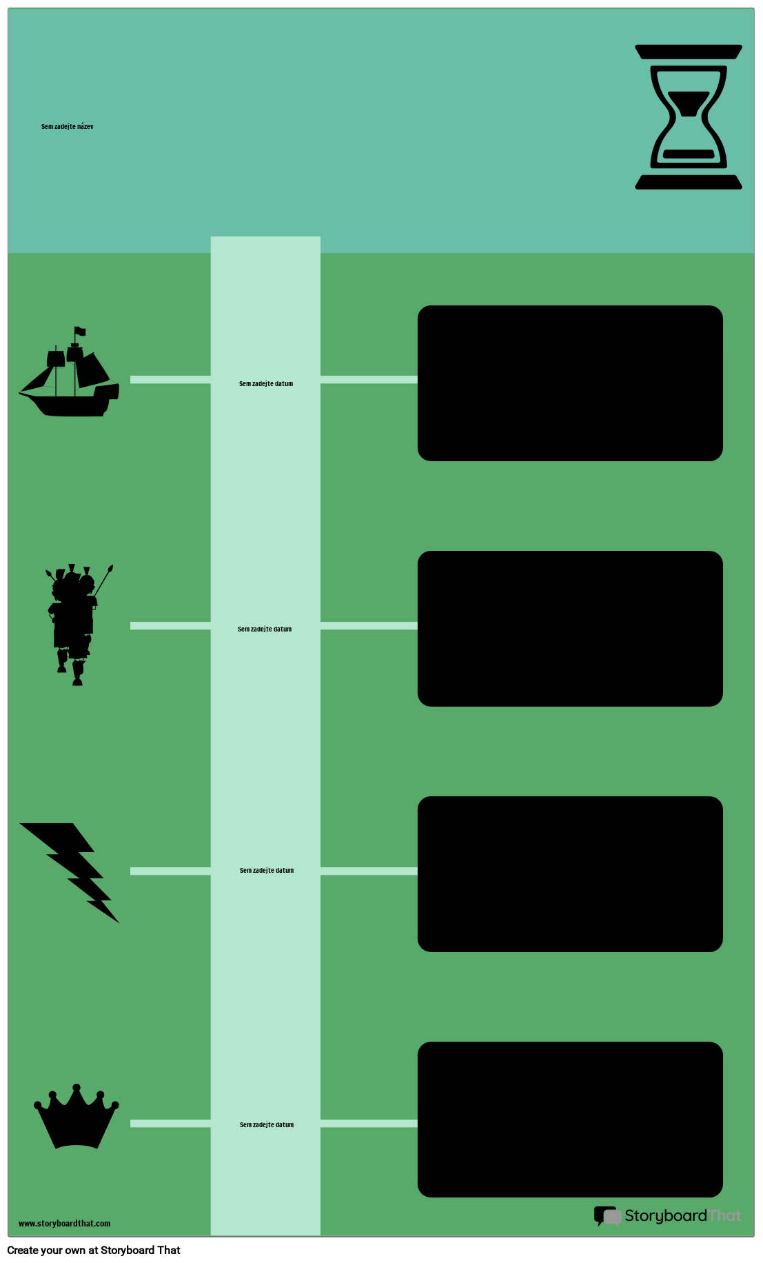 Blokovat Časovou osu Infographic Storyboard o cs-examples