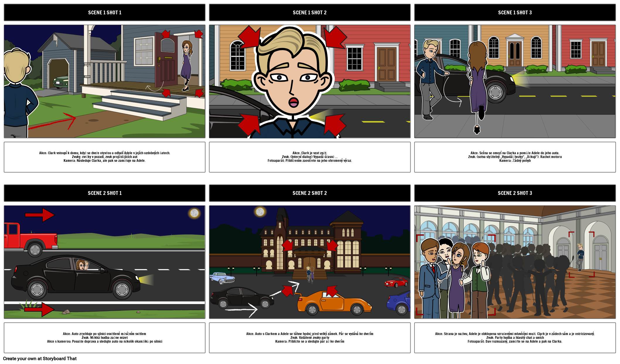 Cinematic Direction Storyboard By Cs examples