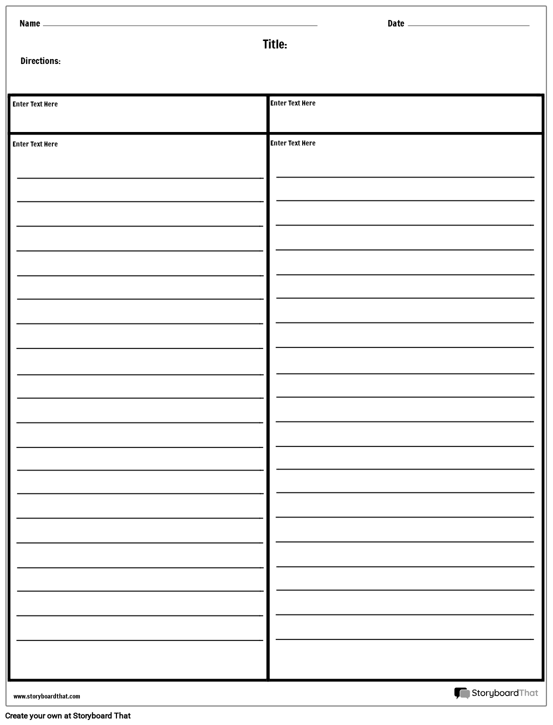 Cornell zaznamenává sloupce s řádky Storyboard Cornell zaznamenává sloupce s řádky Storyboard