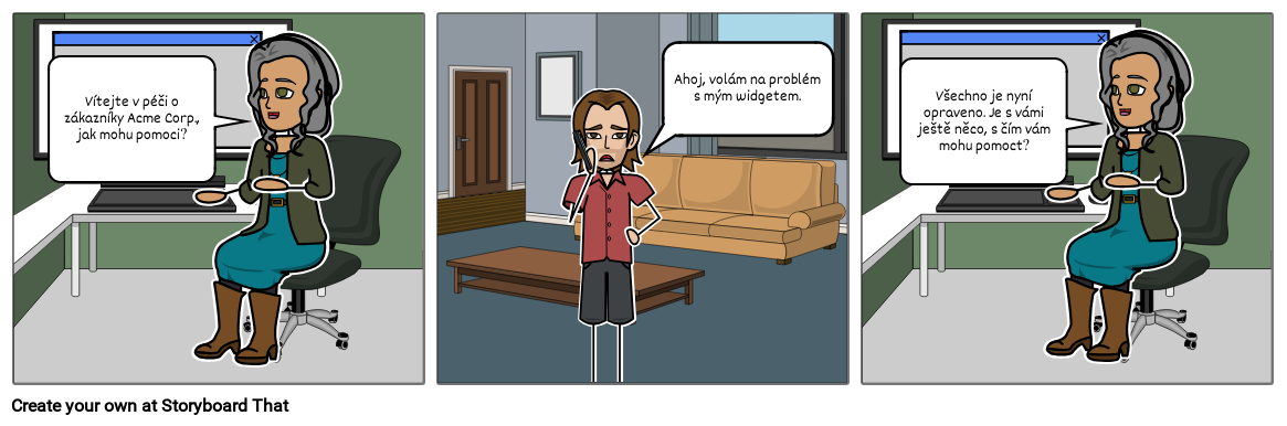 Customer Care Generic Epic Storyboard by cs-examples