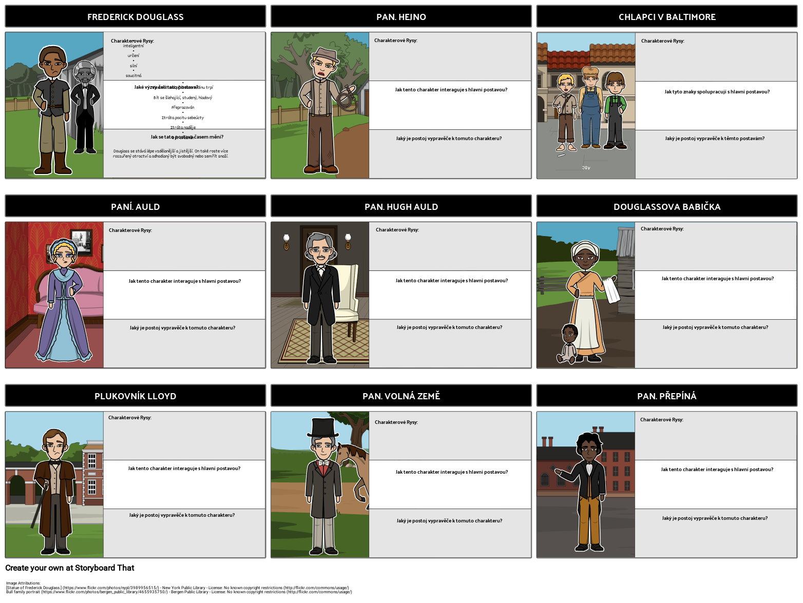 Douglassova Mapa Znaků Storyboard af cs-examples