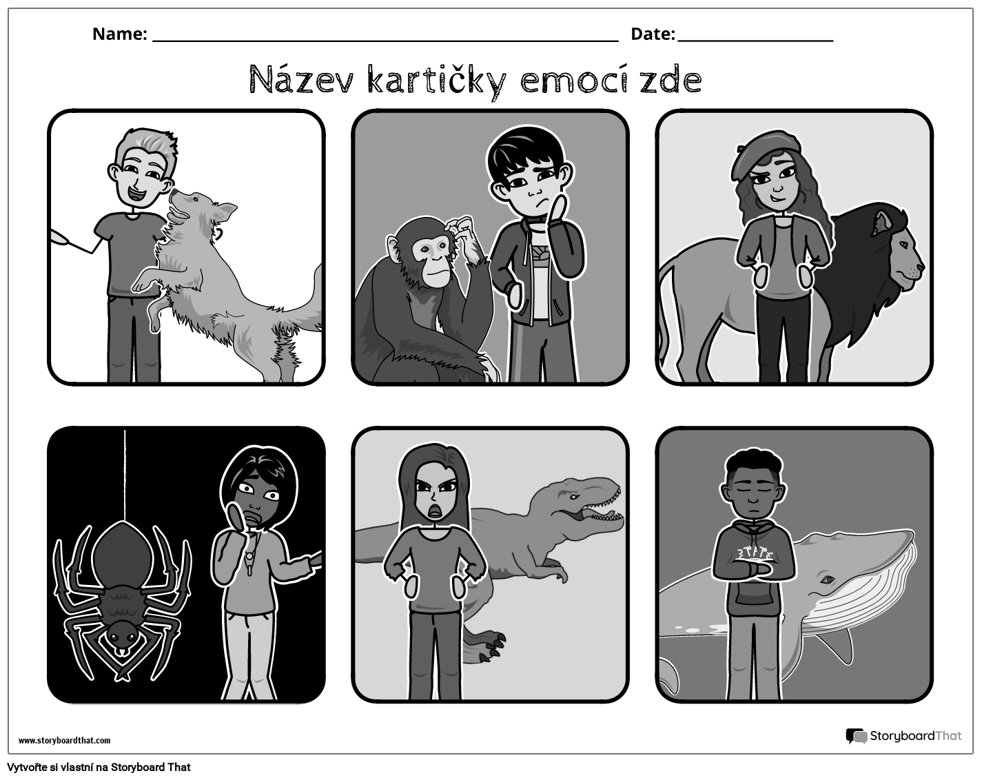 Emot Flash Krajina Černobílá 3 Storyboard Por Cs Examples