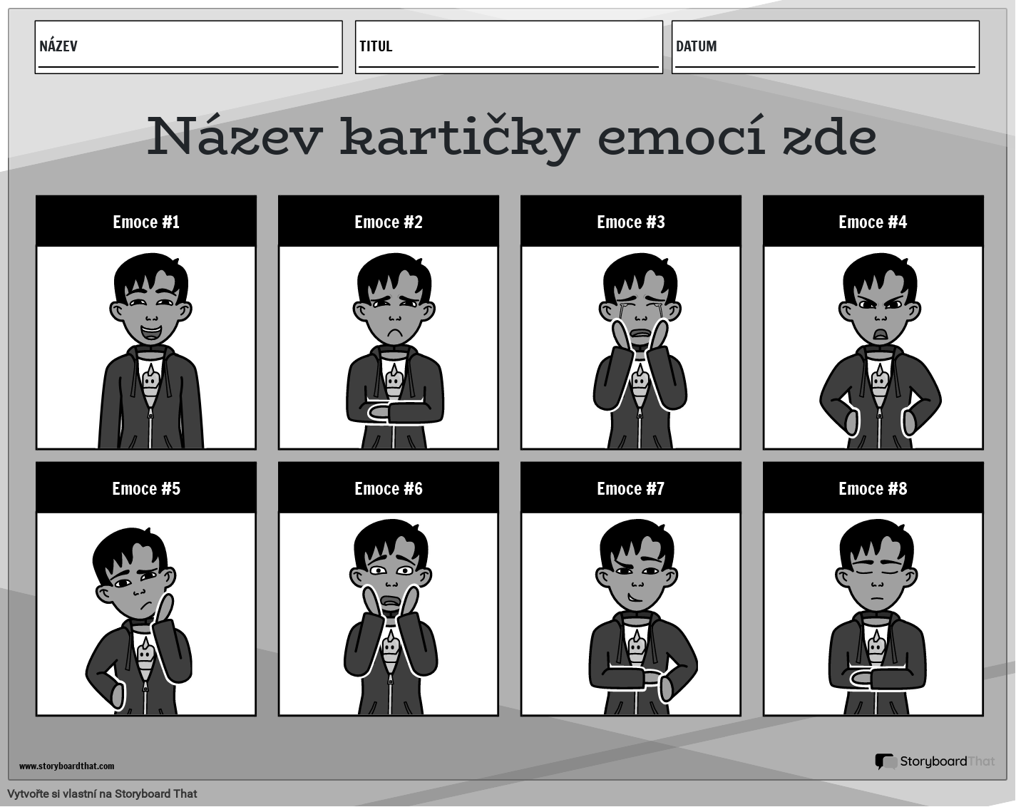 Emot Flash Krajina Černobílá 4 Storyboard Par Cs Examples