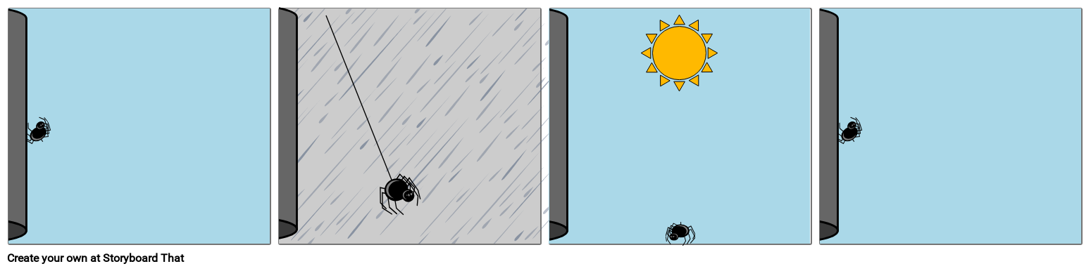 Itsy Bitsy Spider Storyboard by cs-examples