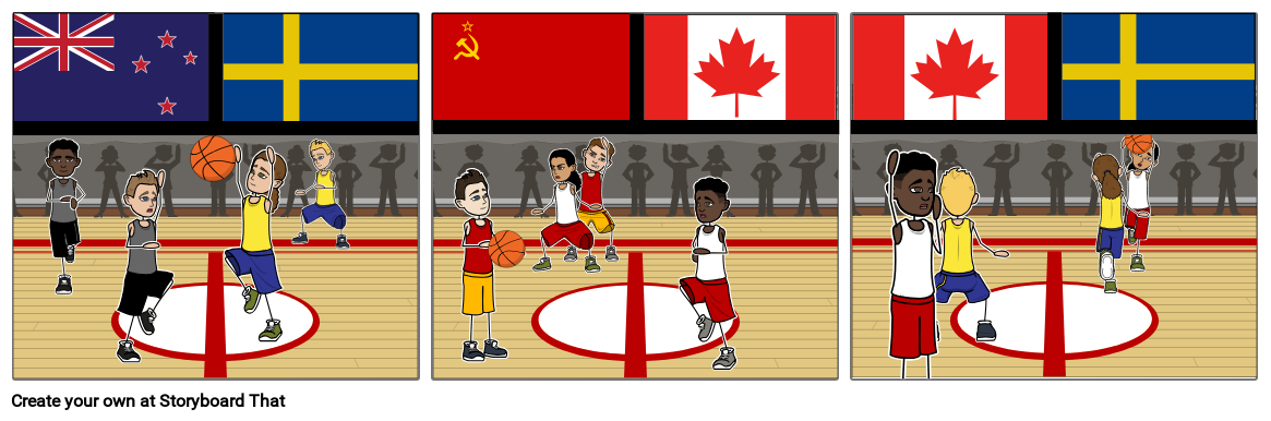 Olympic Basketball Storyboard by cs-examples