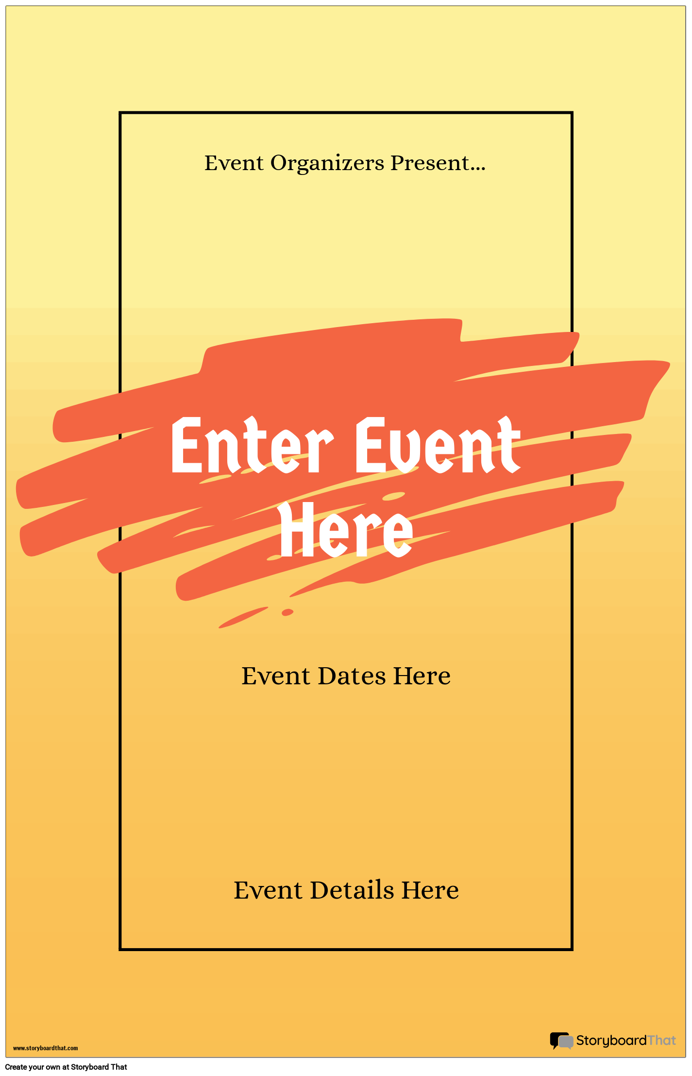 Plakát Události 1 Storyboard o cs-examples