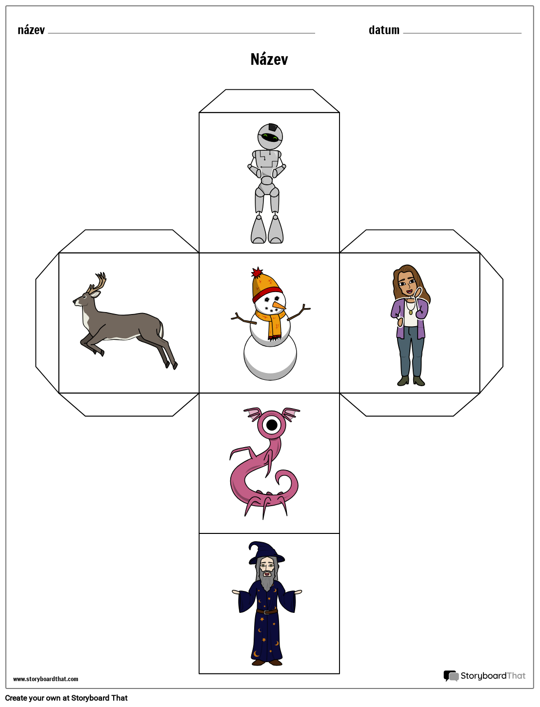 Příklad Story Cube Storyboard por cs-examples Příklad Story Cube Storyboard por cs-examples