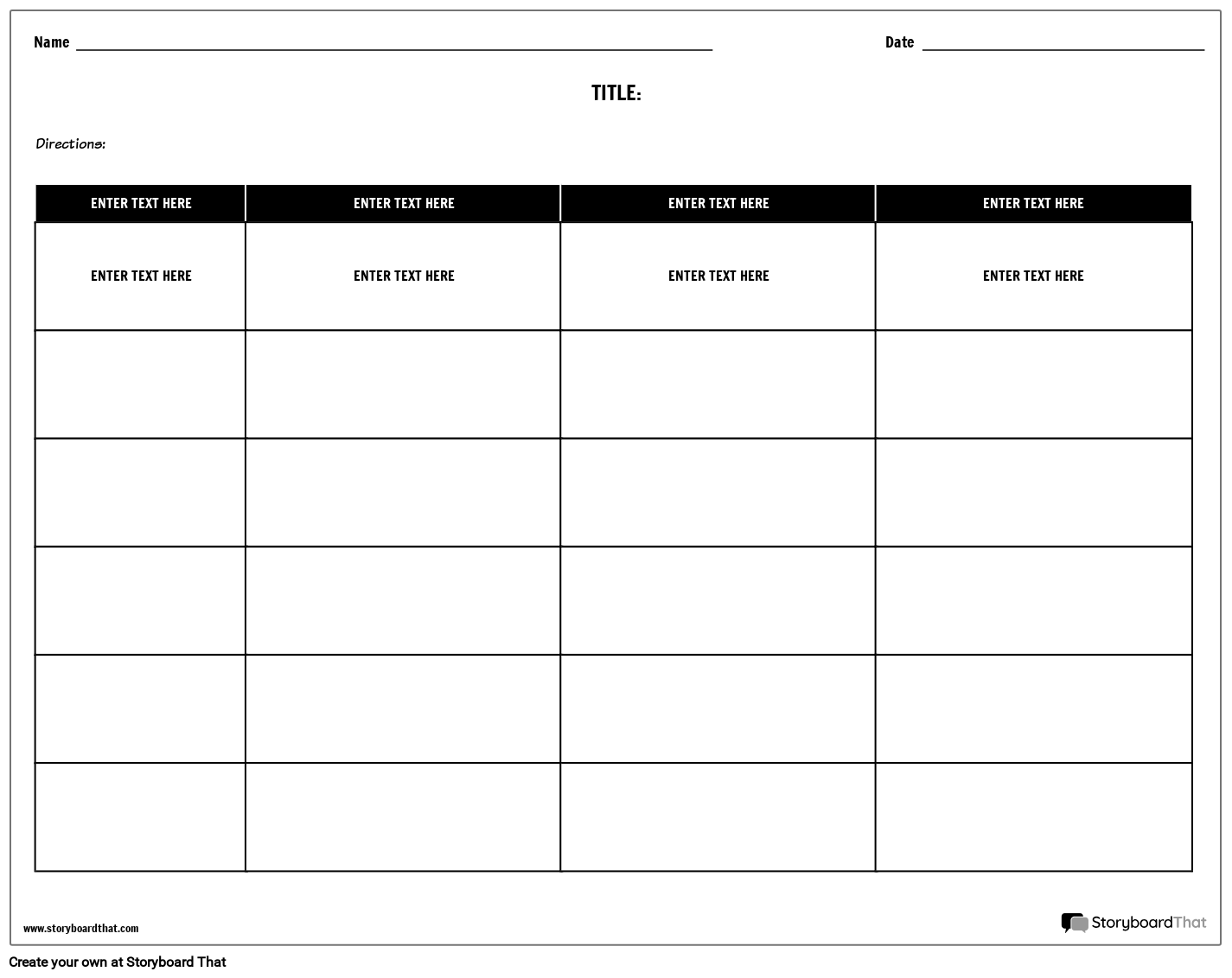 Rubrika - Kritéria Storyboard by cs-examples