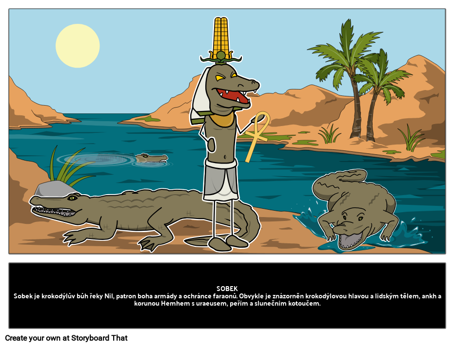 Sobek: Egyptský Bůh Storyboard by cs-examples
