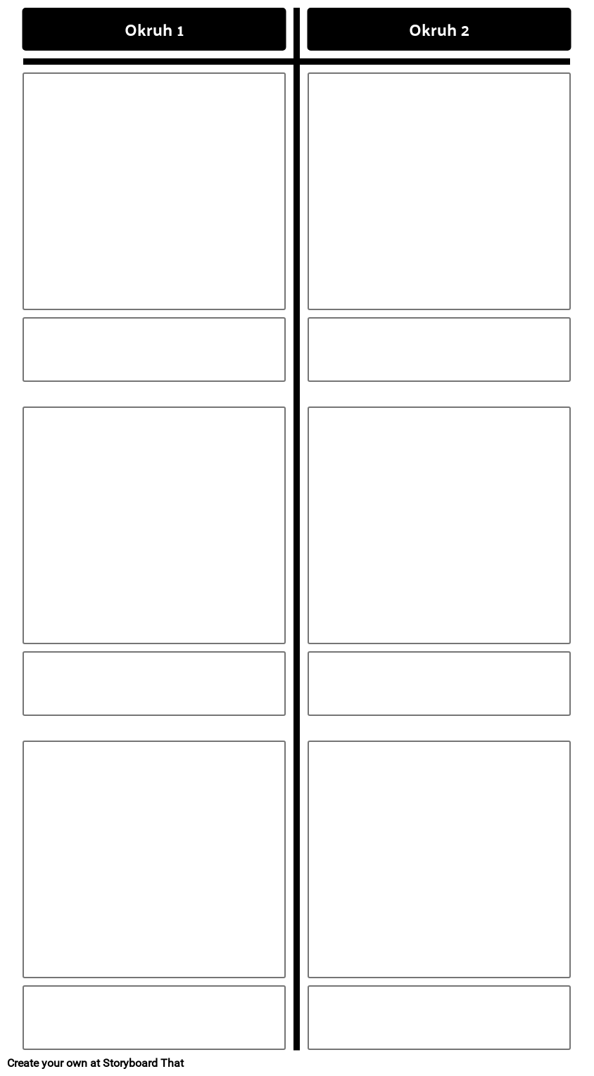 T-schéma 3 Řádky Storyboard by cs-examples