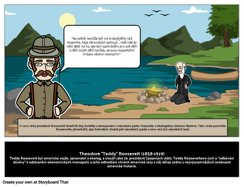 Kdo byl Teddy Roosevelt? Storyboard par cs-examples