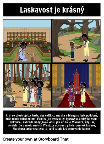 Téma Mufaro's Beautiful Daughters Storyboard por cs-examples