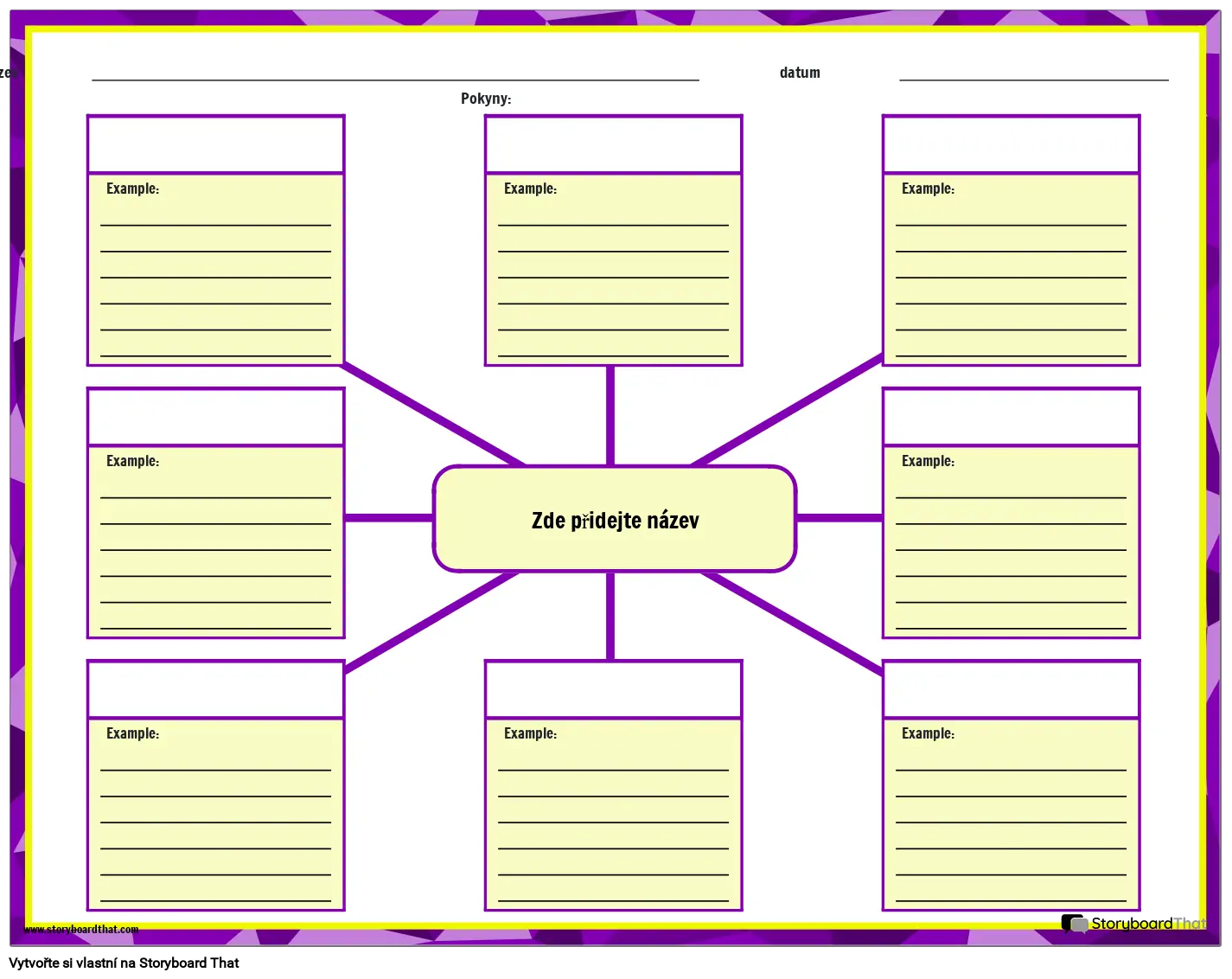 Typy Podstatných Jmen Grafický Organizér Pracovní List