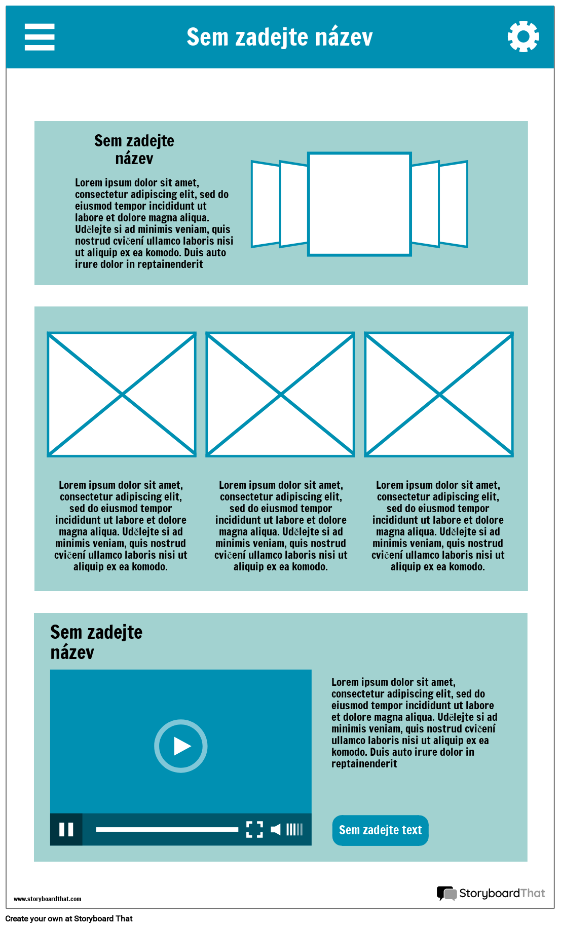 Ui Wireframe 3 Storyboard Por Cs Examples