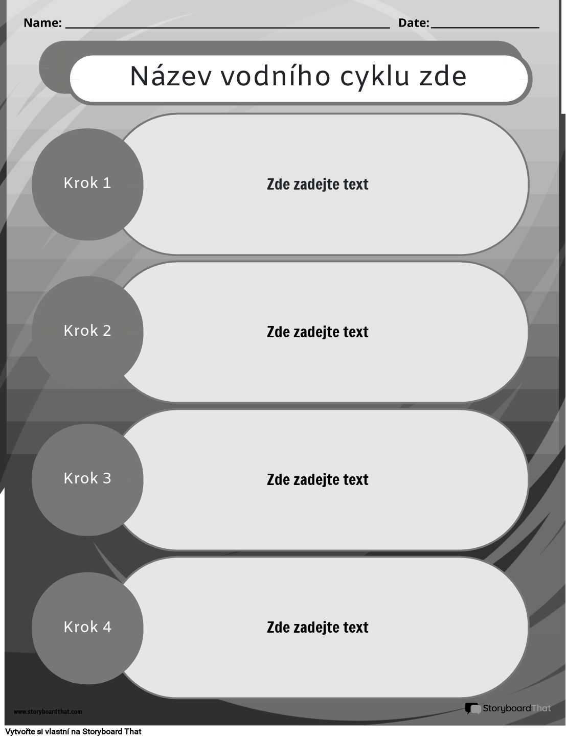 WC Portrét Černobílý 3 Storyboard por cs-examples