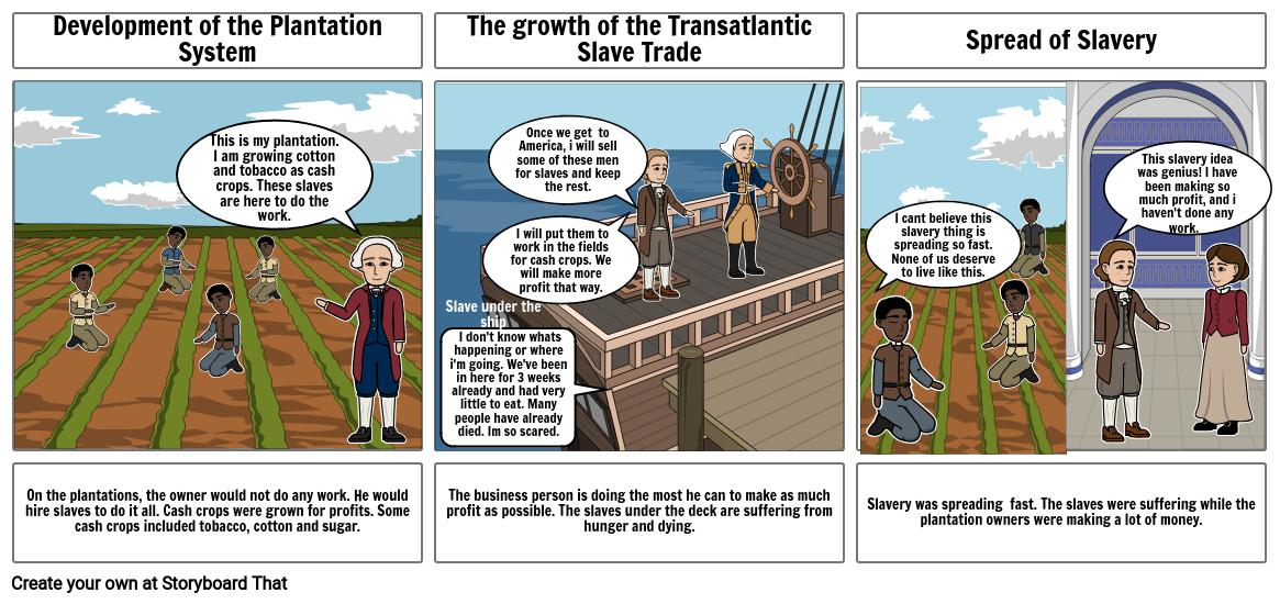Transatlantic slave trade Storyboard by cvalle5573