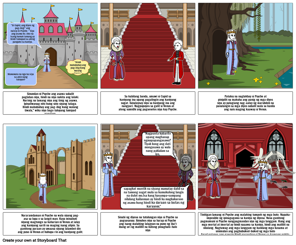 Cupid at Psyche Storyboard par d01bfd49
