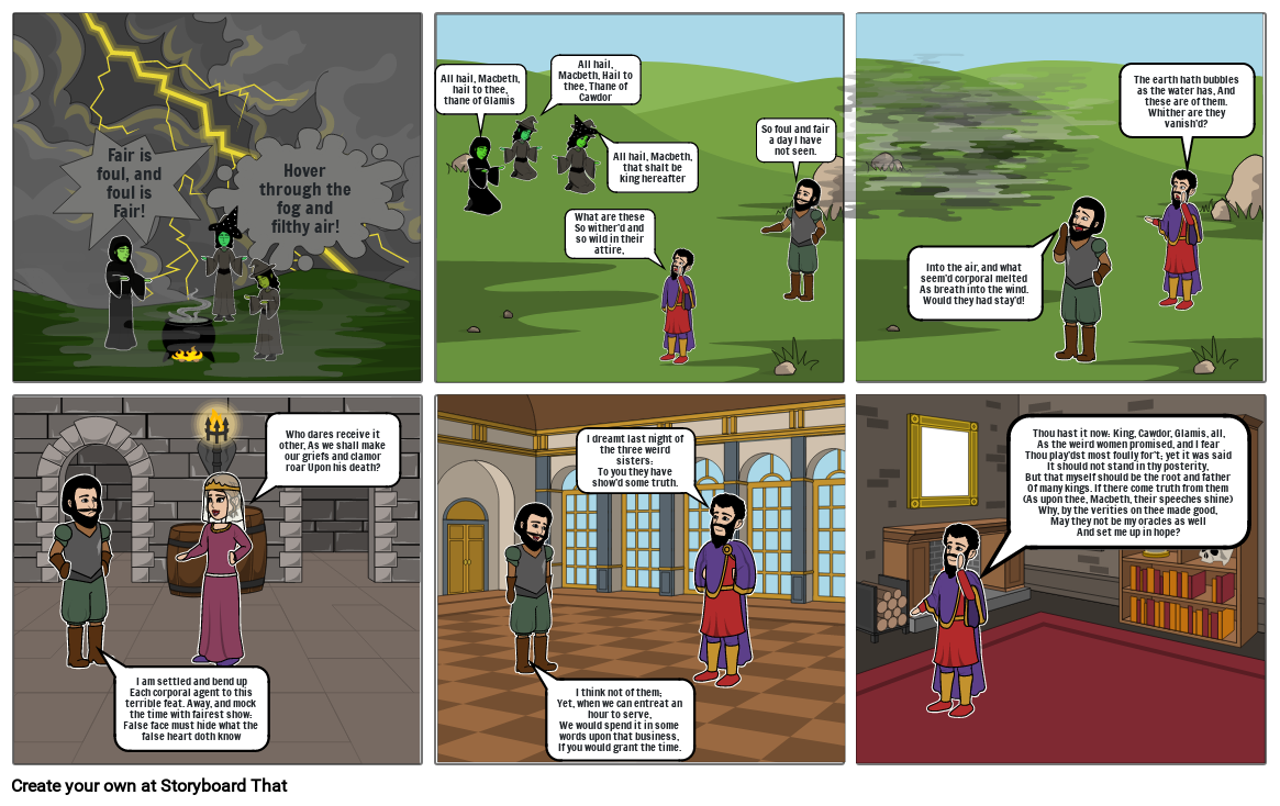Macbeth Comic Storyboard von d067714b