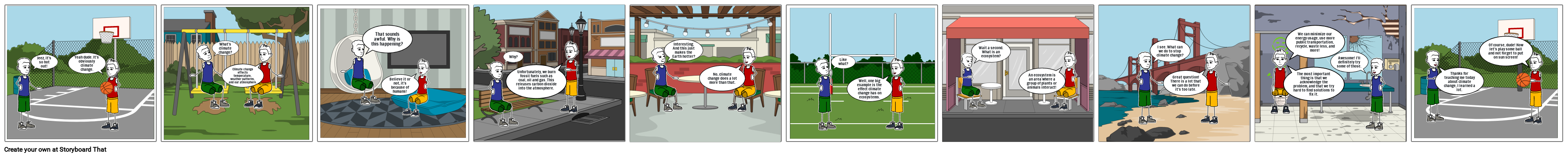 Too Hot for Basketball Storyboard by d0d894a2