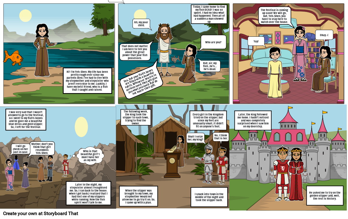 Yeh-Shen Storyboard by d0e65372